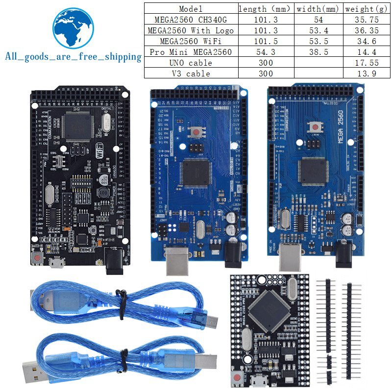Mega2560 ATMEGA16U2 / Pro Mini MEGA 2560 Mega+WiFi R3 ATmega2560 Chip ...