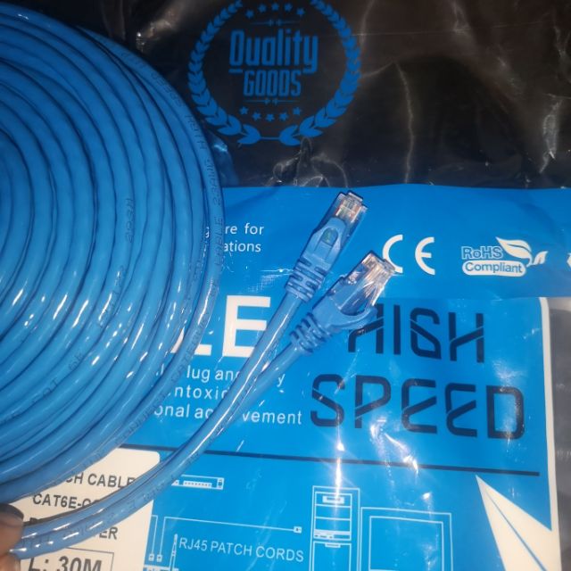 Quality Cat6e ethernet Lan cable w/rj45 high speed | Shopee Philippines