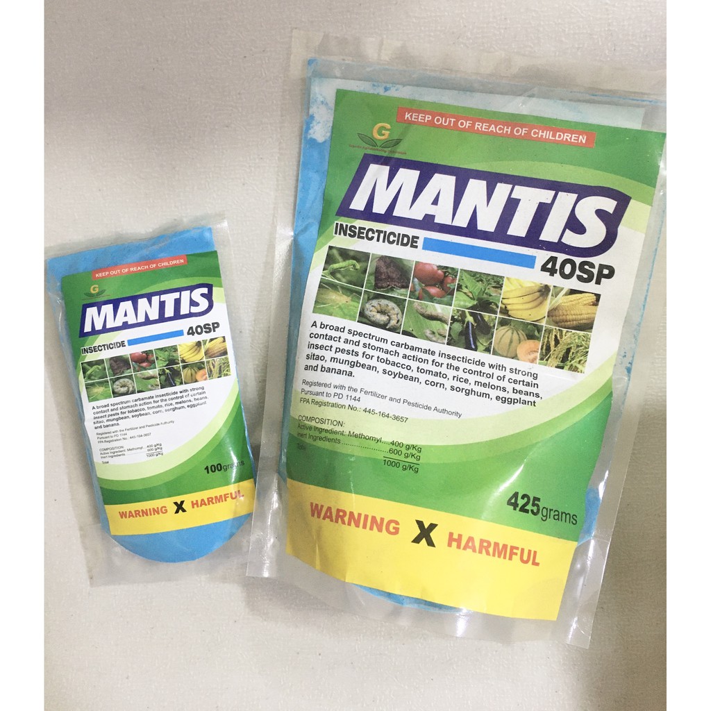 MANTIS INSECTICIDE 40SP METHOMYL (425grams, 100grams) | Shopee Philippines