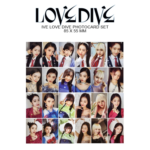 IVE LOVE DIVE PHOTOCARD SET | Shopee Philippines