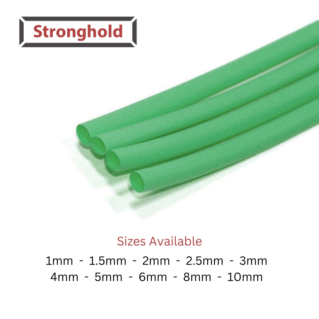 Stronghold Durable Heat Shrink Shrinkable Tube Green & Multiple Colors ...