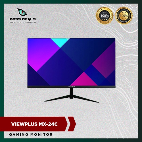 VIEWPLUS MX-24C 24" 75HZ CURVED FRAMELESS MONITOR | Shopee Philippines