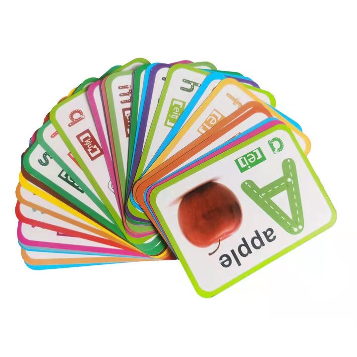 28pcs flash card Kids Educational Flashcards ABC/number flashcard ...