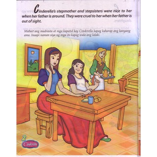 COLORED Story Book "Cinderella" with Tagalog Translation , Bed Time ...