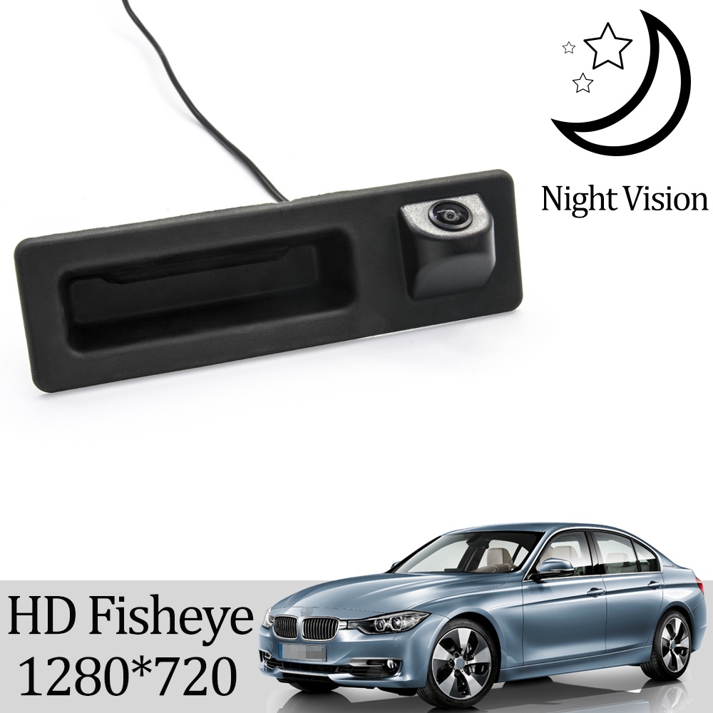 HD 720P Rear View Trunk Handle Camera For BMW 3 Series F30 F34 2011 ...
