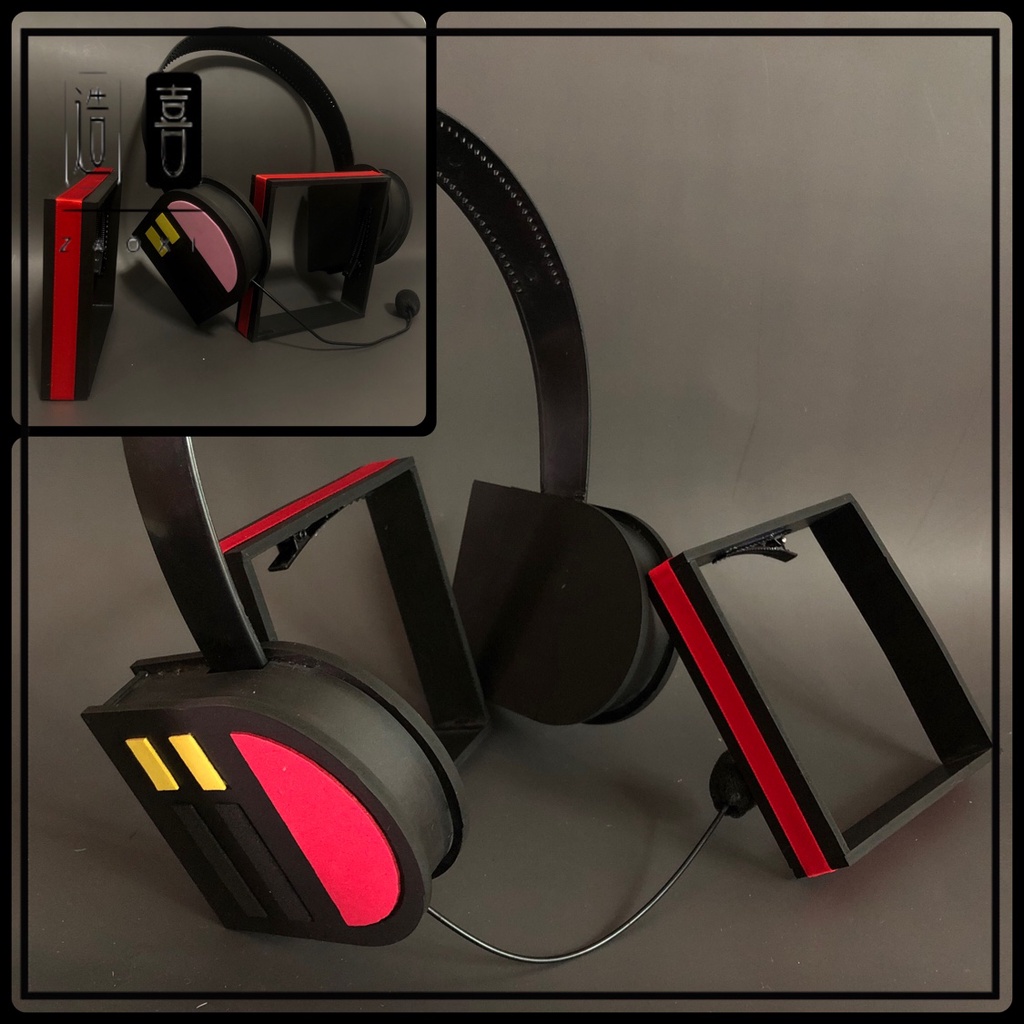 [Manmei] Hatsune cos Props Family v miku Headset+Headwear Whole Set ...