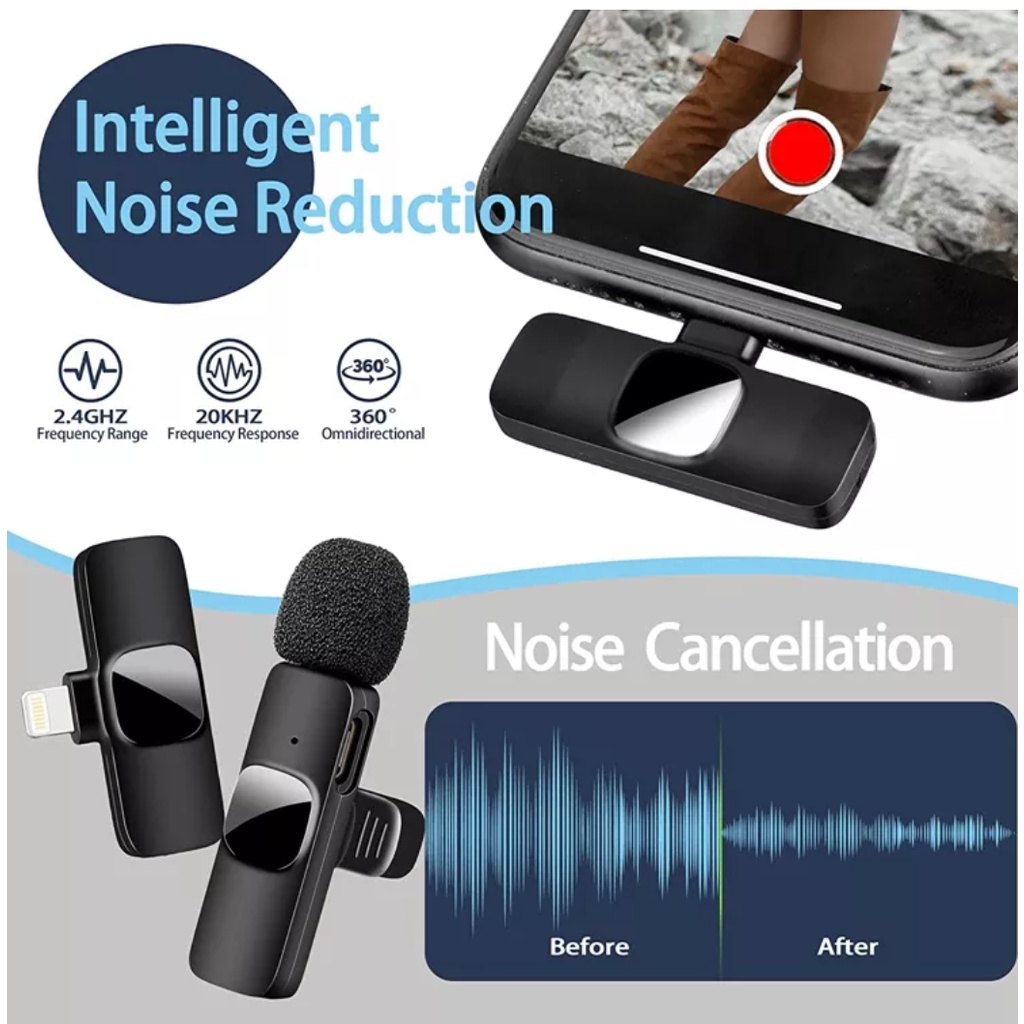 2.4g Tiny Mobile Mic Live streaming Microphone Professional Wireless ...
