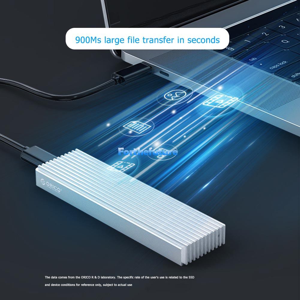 M.2 ssd hard disk for nvme pcie usb c 10gbps hard drive enclosure w ...