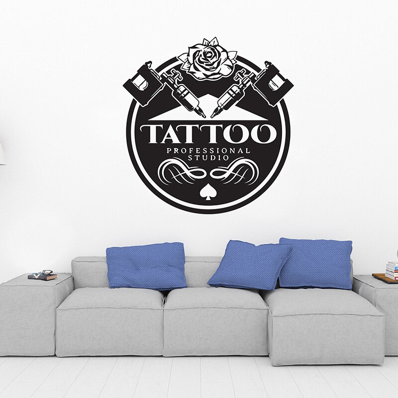 Tattoo Salon Logo Wall sticker removeable DIY Vinyl decals Tattoo ...