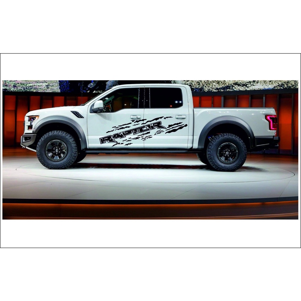 2Pcs/Pair Ford Raptor F150 2x graphics vinyl body decals stickers logo ...