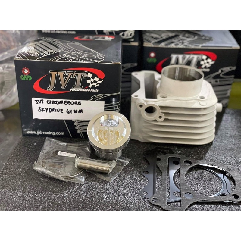 JVT Cylinder Block Set Chrome Bore For Suzuki Skydrive 61mm | Shopee ...
