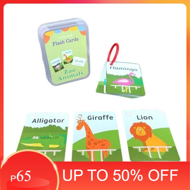 Baby Preschool English Learning Flash Cards Montessori Educational ...