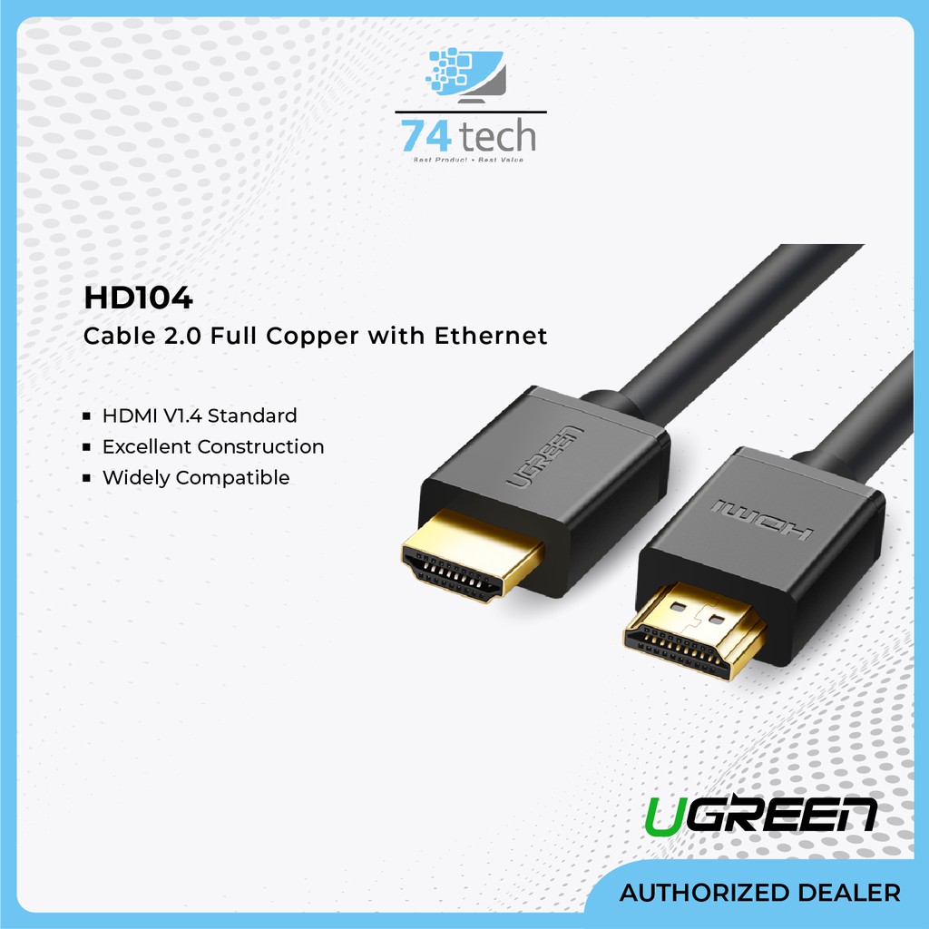 UGREEN HD104 HDMI Cable 2.0 Full Copper with Ethernet | Shopee Philippines