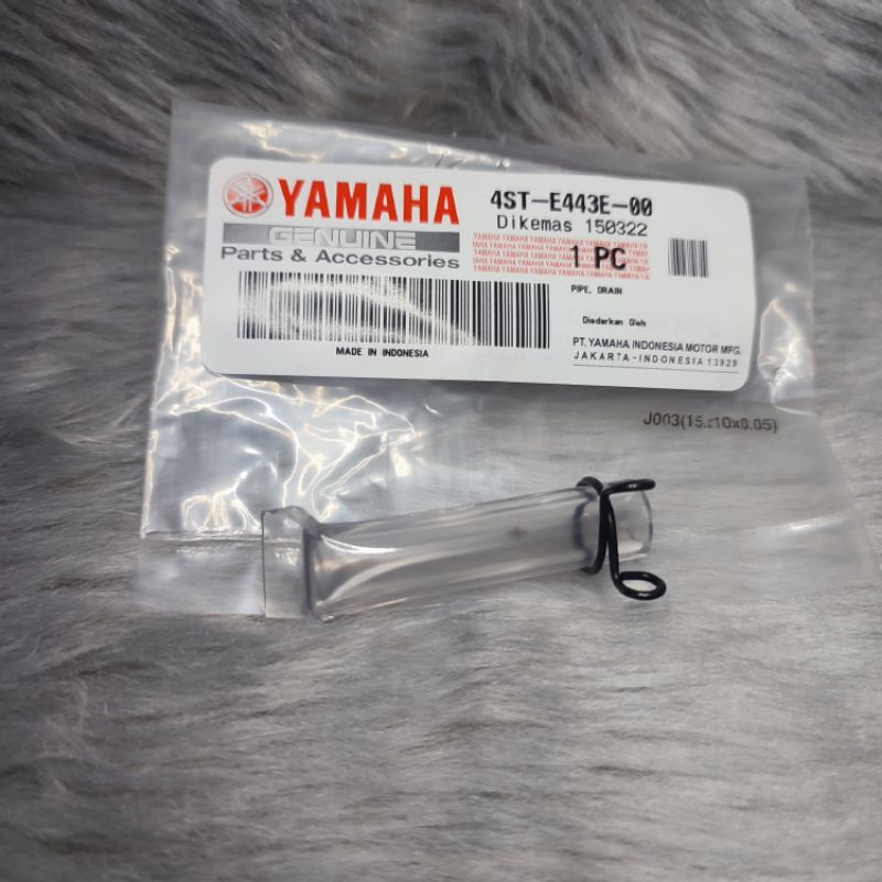 Yamaha Genuine Crankcase Pipe Drain With Clip Plug Drain AEROX NMAX V1 ...
