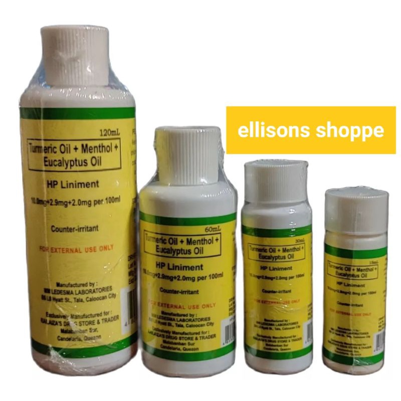 HP-Liniment Turmeric Oil (Luyang Dilaw Extract) | Shopee Philippines