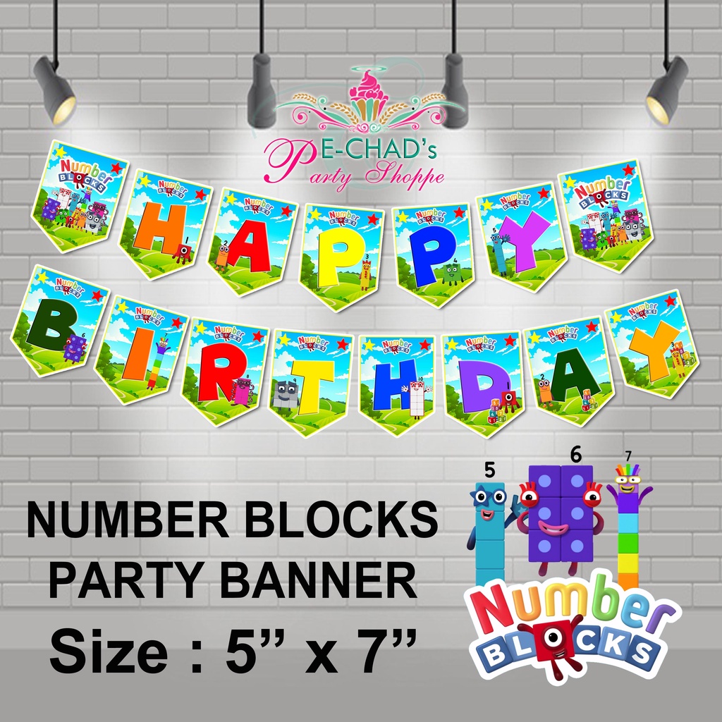 Number Blocks Party Banner | Shopee Philippines