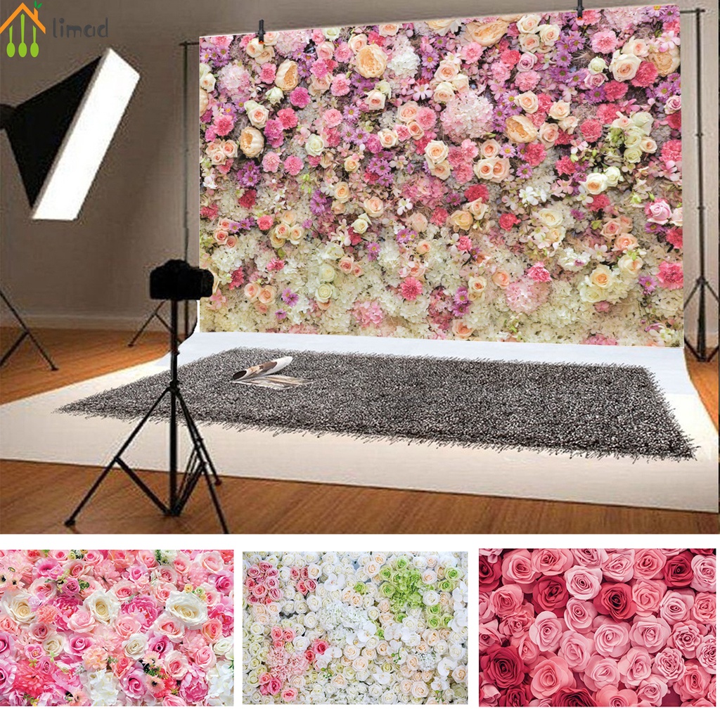 Flowers Wall Photography Backdrops for Photo Studio Portrait Wedding ...