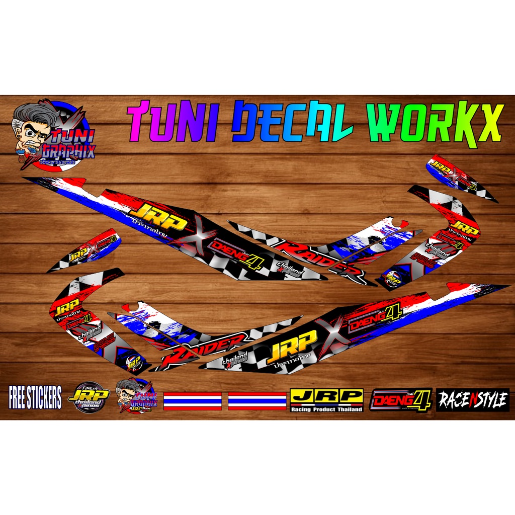 Suzuki Raider 150 New Breed (Gen 2) JRP X DAENG Decal STICKERS | Shopee ...