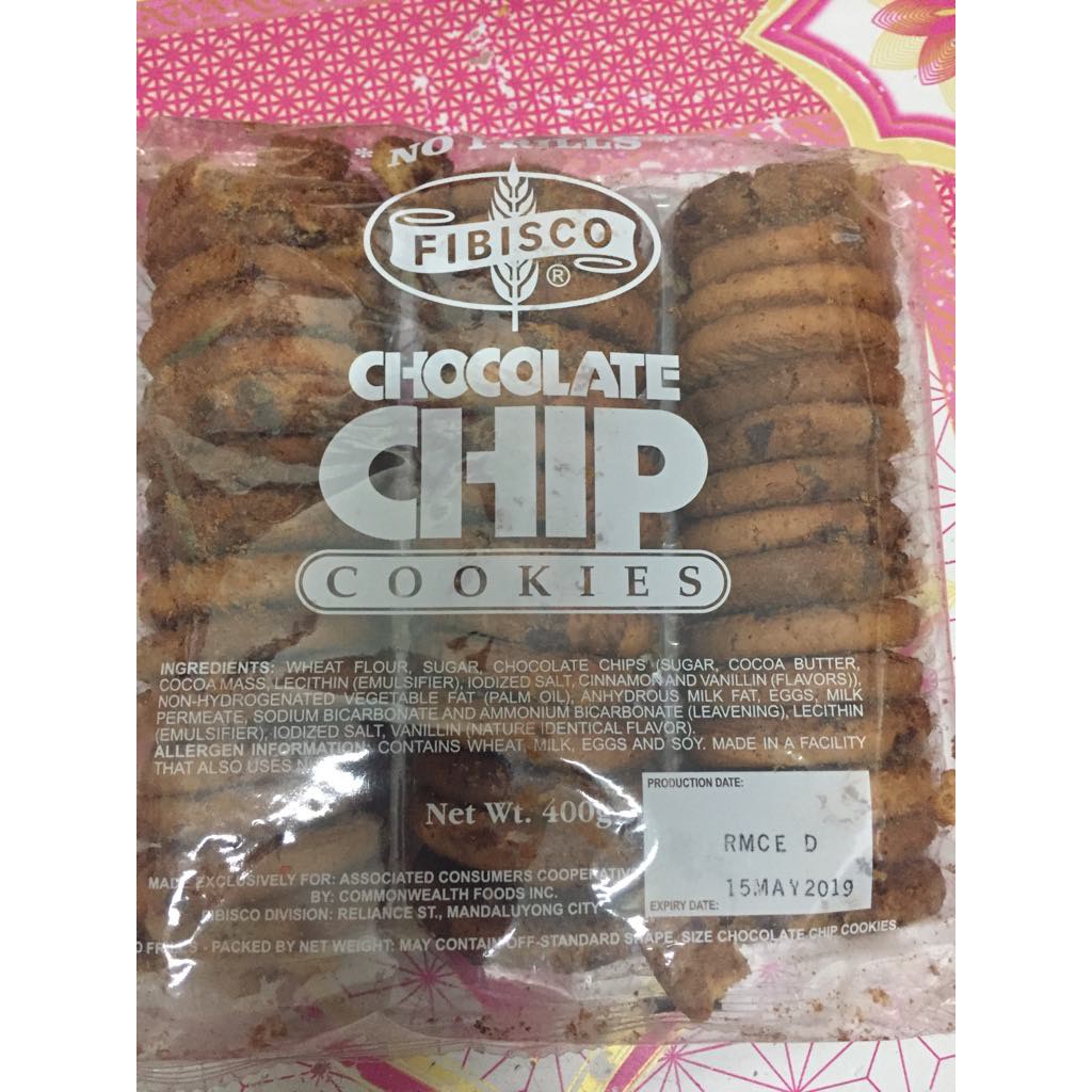 fibisco choco chip cookies | Shopee Philippines