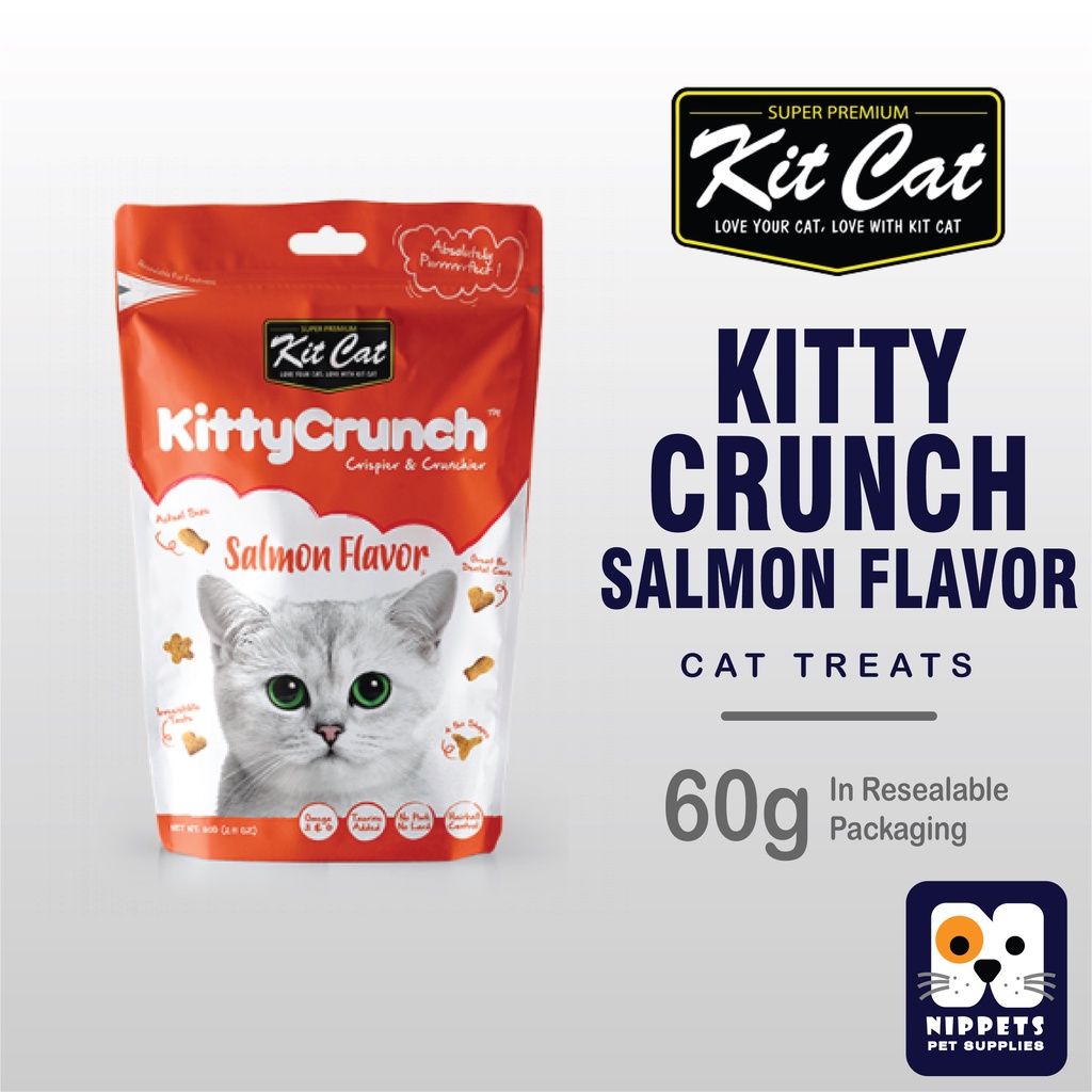 KIT CAT Kitty Crunch Salmon Flavor Cat Treats 60g | Shopee Philippines