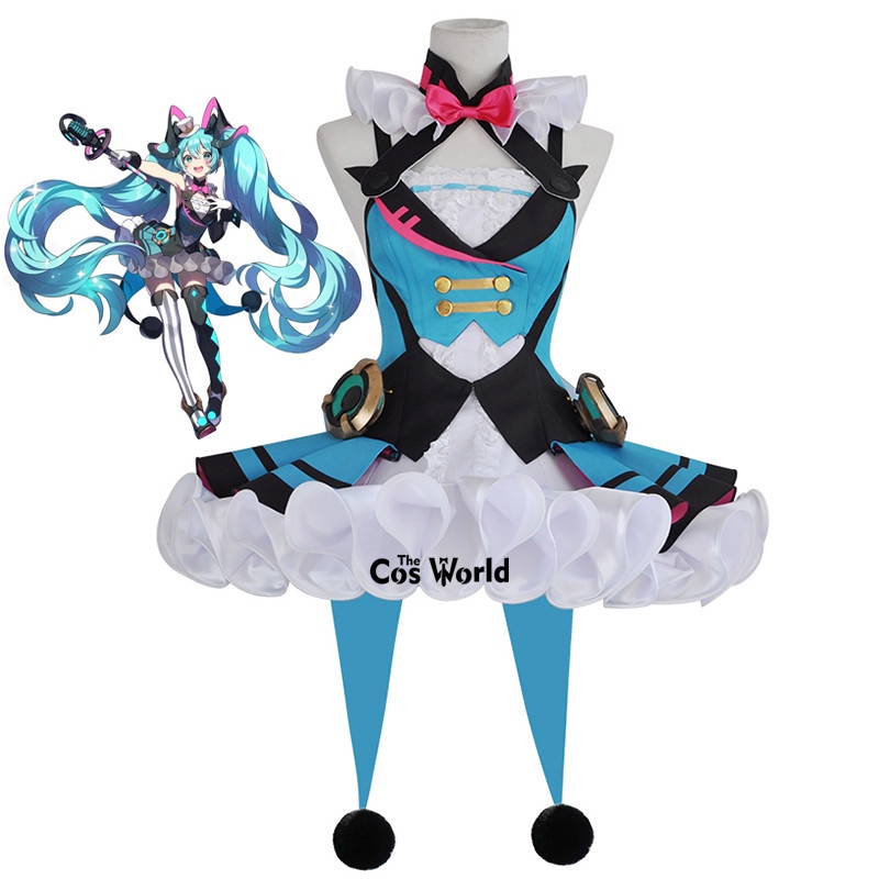 Miku Magical Circus Miku Dress Cosplay Costume Custom Made Anime ...