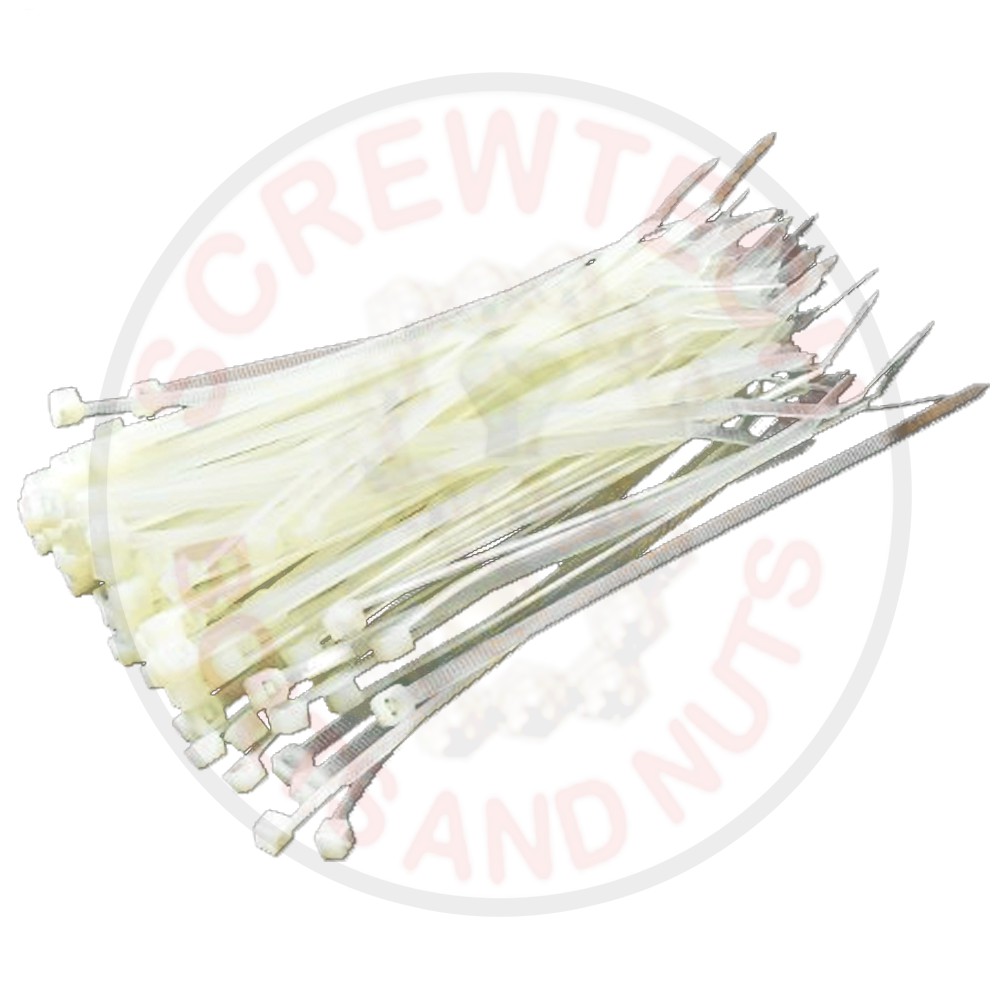 NYLON CABLE TIE WHITE 5x300mm (100pcs) | Shopee Philippines
