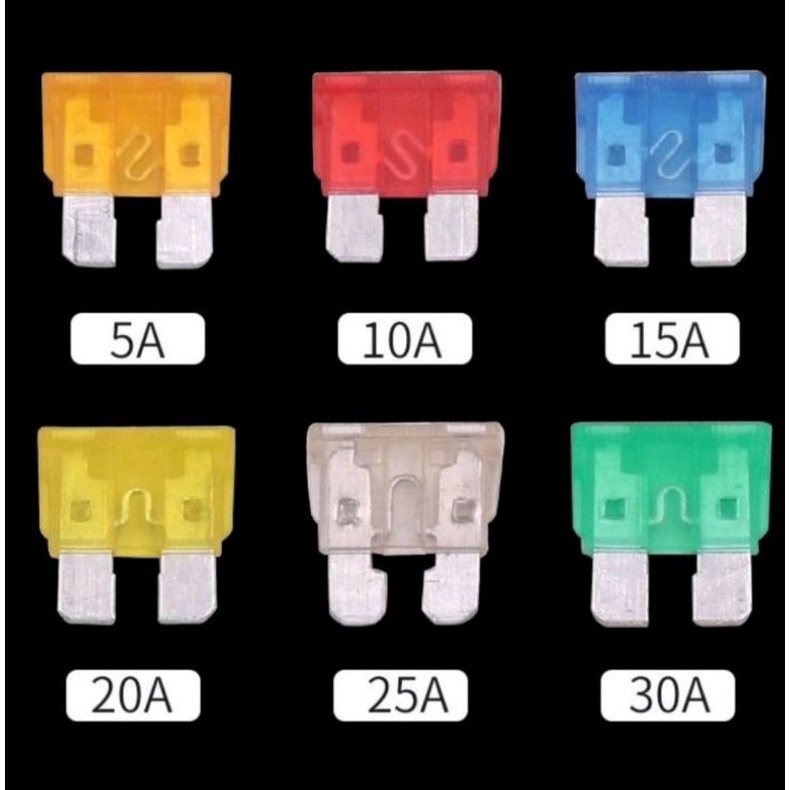 Flat Fuse 5 10 15 20 25 30 Amp sold per piece | Shopee Philippines