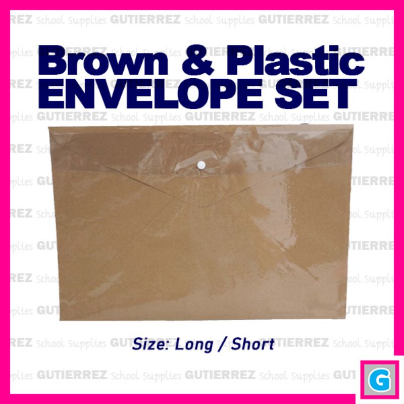 Envelope Set (Brown and Plastic Envelope) | Shopee Philippines