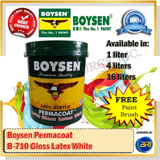 Boysen Permacoat BS-710 Gloss Latex White 1 Liter | Shopee Philippines