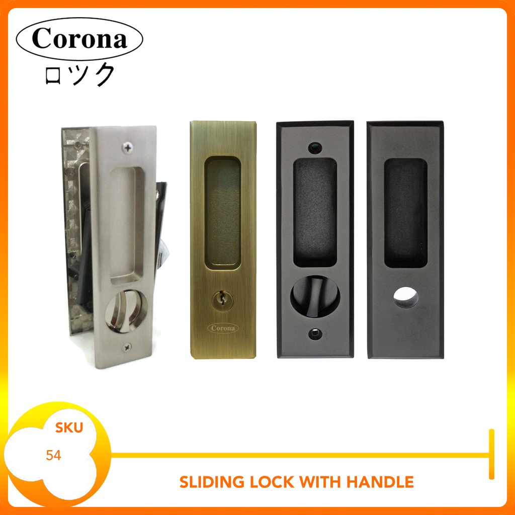 Corona Sliding Door Lock Set with Keys - Rectangle | Shopee Philippines