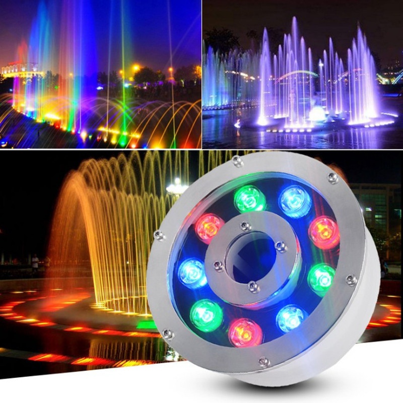 Led Fountain Light AC/DC12V 24V Waterproof 6W/9W/12W/15W Underwater ...