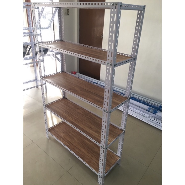5 LAYERS HEAVY DUTY STEEL RACK WITH SHELF - 5 ft x 3 ft x 1ft | Shopee ...