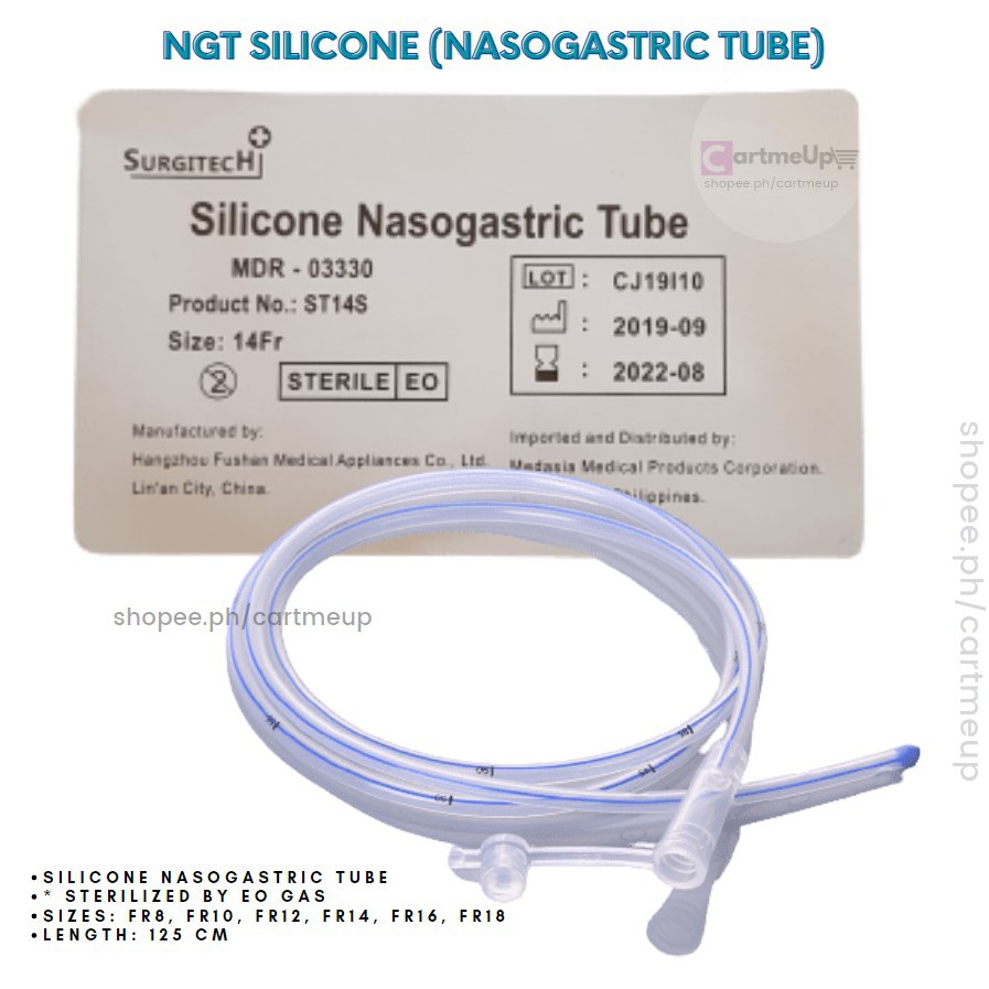 (CART-Z) NGT Silicone (Nasogastric Tube) | Shopee Philippines
