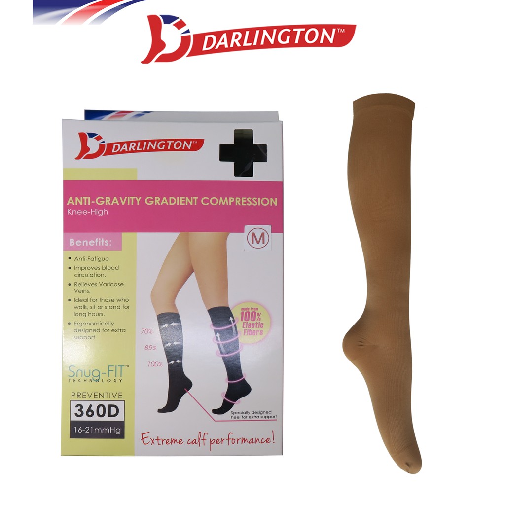 Darlington Ladies Stockings Compression Knee High-KH1007 | Shopee ...