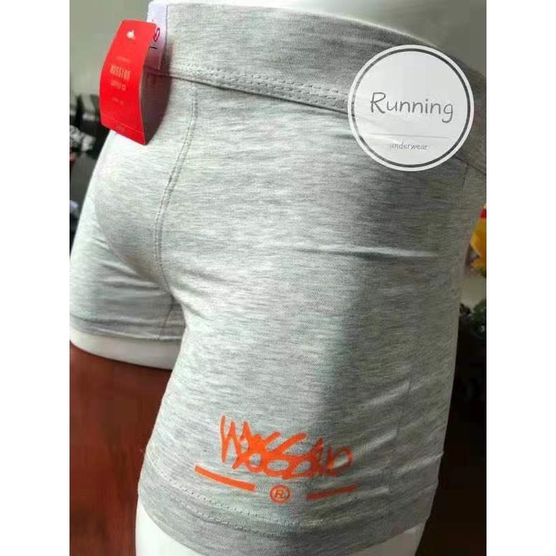 M&C #12-6 PCS BOXER PLAIN INSIDE GARTER MENS COTTON GOOD QUALITY COD ...