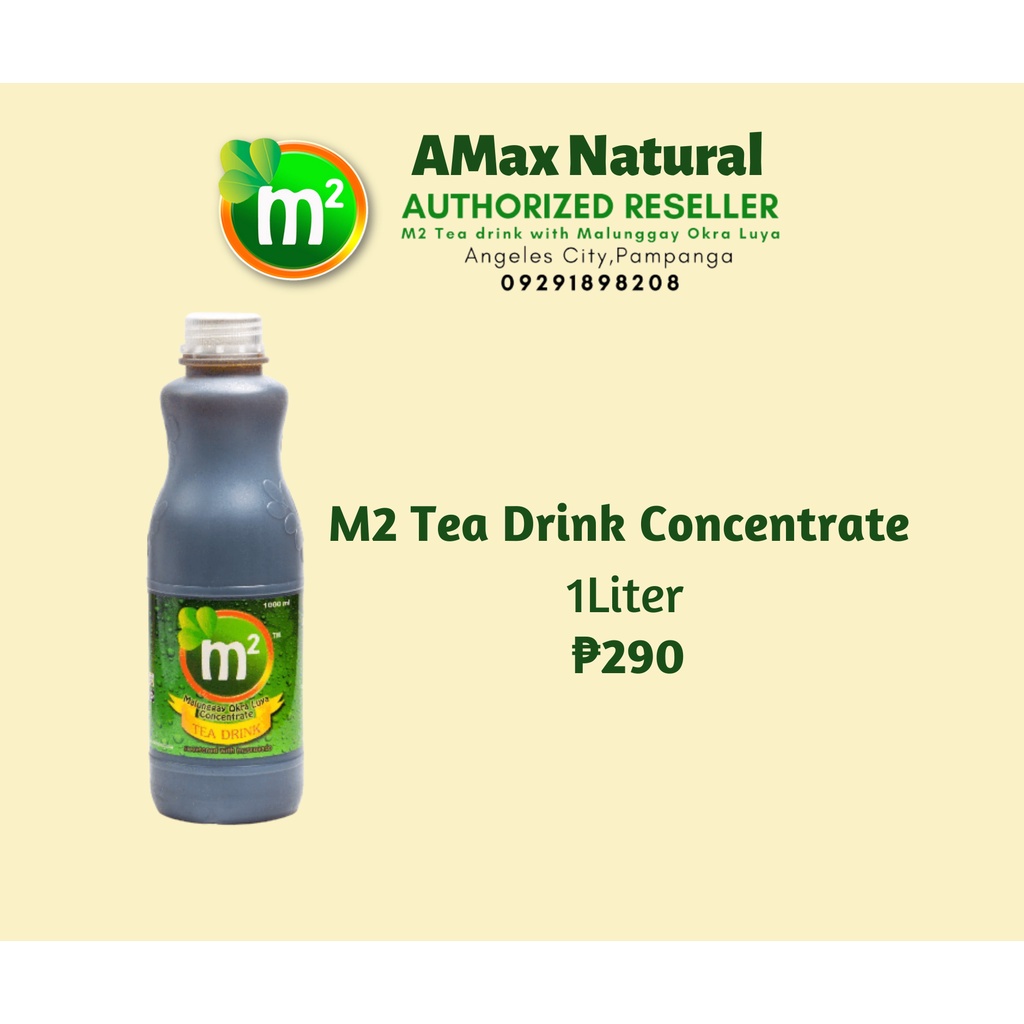 M2 Malunggay Okra Luya Concentrate Tea Drink 1Liter | Shopee Philippines