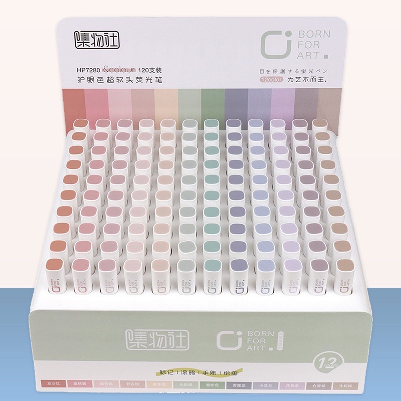 Born for art pastel color highlighter pens | Shopee Philippines