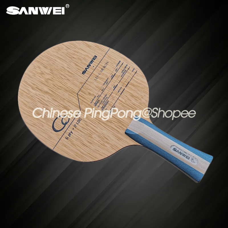 Original SANWEI CC CARBON (New Version) Table Tennis Blade Racket (without Rubber) | Shopee ...