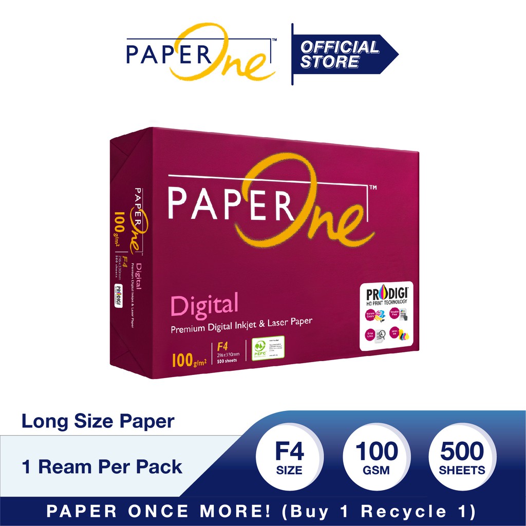 PaperOne Digital 100 GSM 8.5x13 (Long - 500sheets) | Shopee Philippines