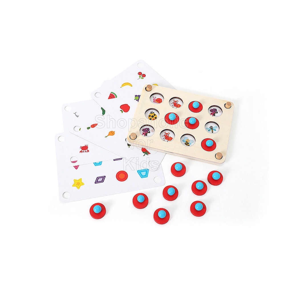 SFK Wooden Matching Memory Game s4kph toy montessori waldorf sensory ...