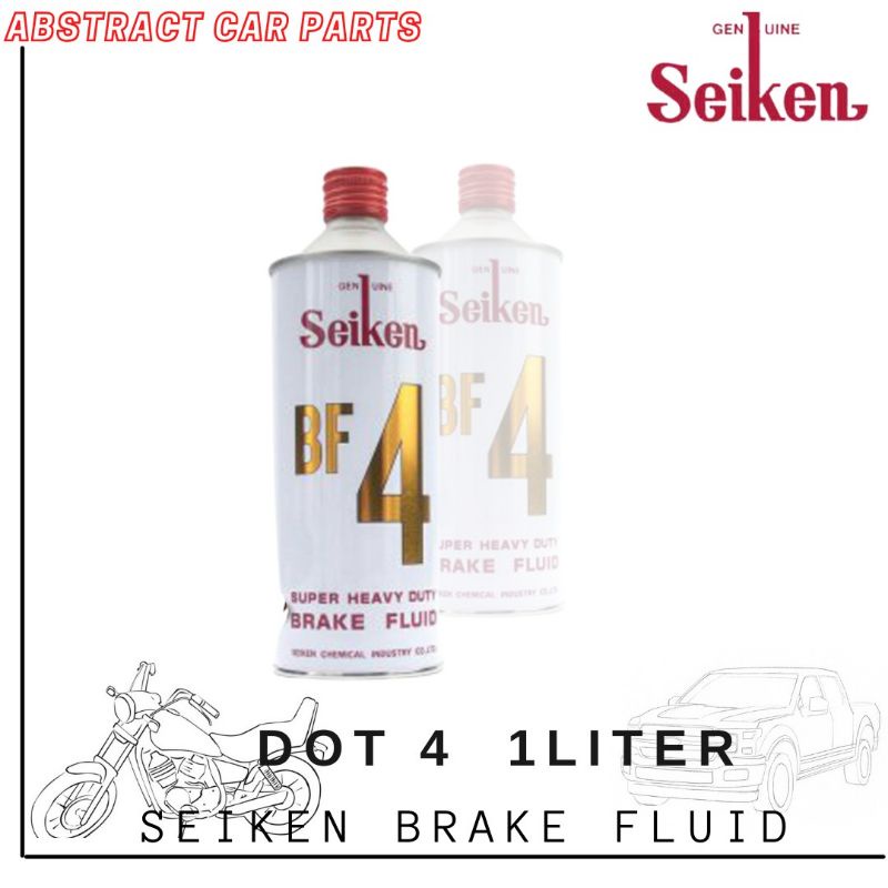 Seiken Brake Fluid BF DOT 4 Super Heavy Duty (1Liter) | Shopee Philippines