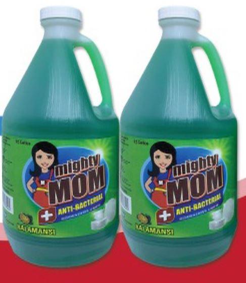 Mighty Mom Dishwashing Liquid Antibacterial Kalamansi 1/2 Gallon by 2's ...