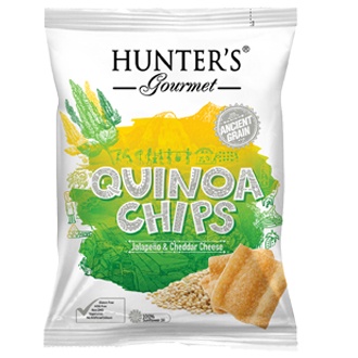 HUNTER'S QUINOA CHIPS JALAPENO AND CHEDDAR 75GM | Shopee Philippines