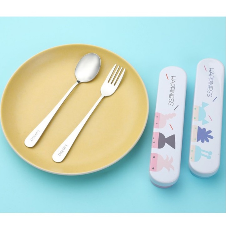 Miniso Cutlery Tableware Stainless Steel Set ( Fork + Spoon ) with ...