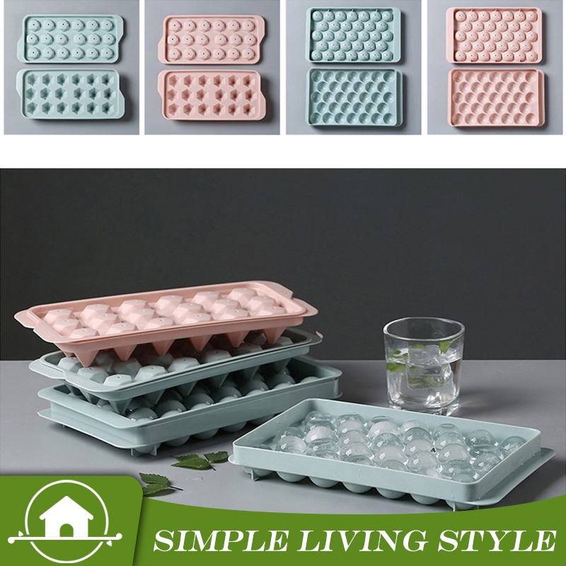 Ice Cube Quick-Freezer Mold Ice Box Refrigerator Making Ice Ball With ...