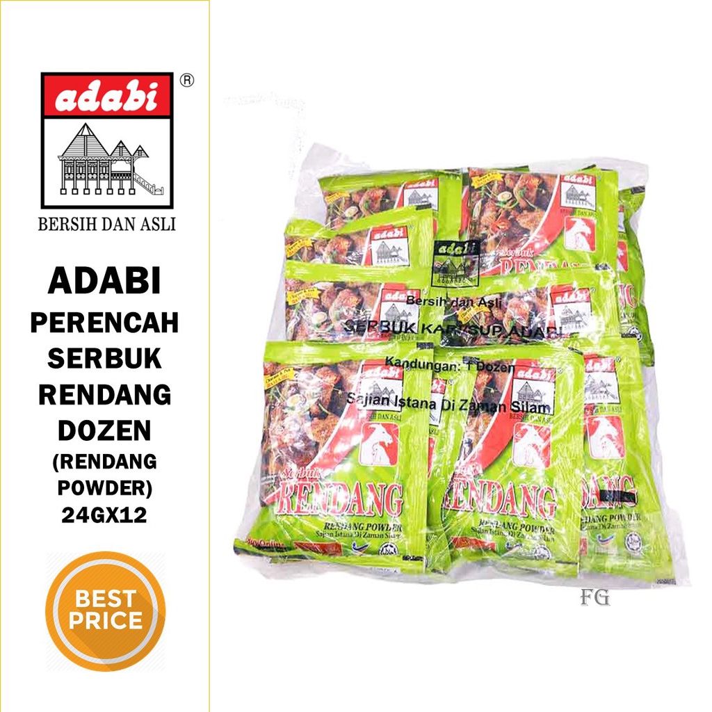 Adabi Rendang Powder 12x24g (1 Dozen) | Shopee Philippines