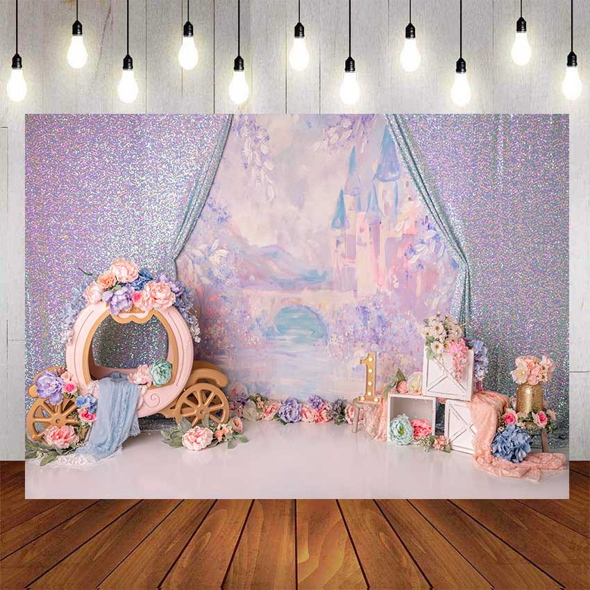 Fairytale Princess Birthday Backdrop For Photography Baby Shower Kids ...