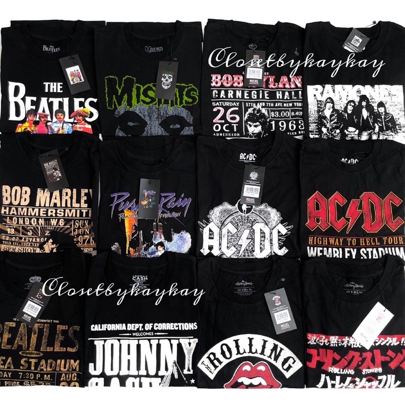 BLACK Rock Off Unisex Band Shirts | Shopee Philippines