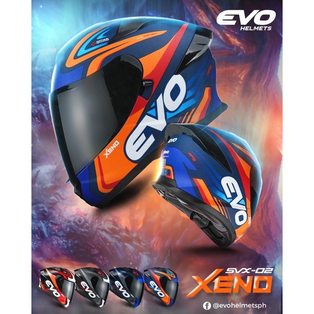 EVO SVX-02 XENO (Full face Helmet) | Shopee Philippines
