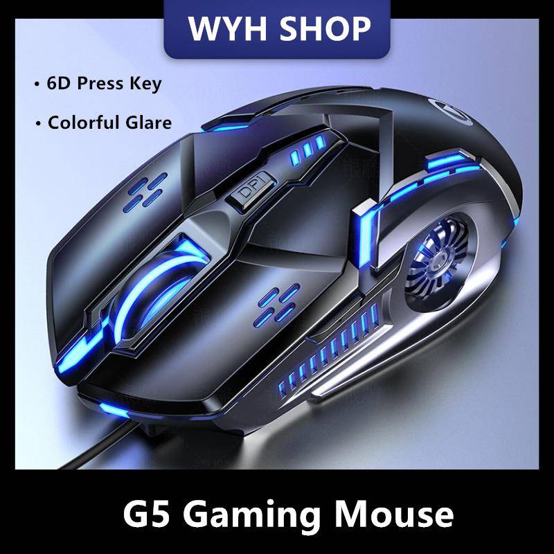 G5 Gaming Mouse 6D Button 7 Colors RGB PC Laptop Universal Usb Wired ...